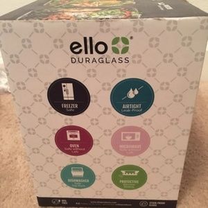 Ello | Kitchen | Ello Meal Prep Food Storage Container 6pk Set | Poshmark